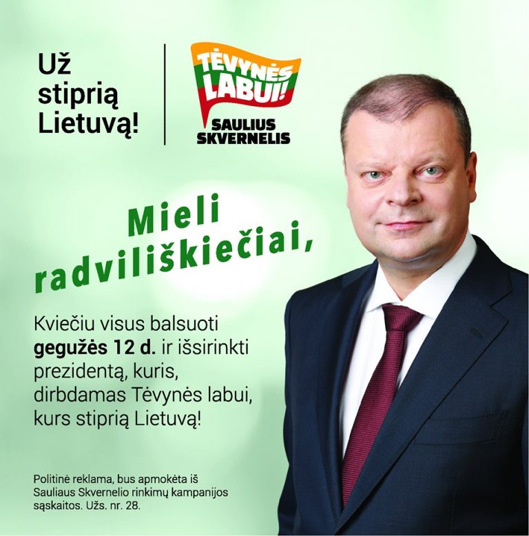 Kvietimas balsuoti – Radviliškio Kraštas